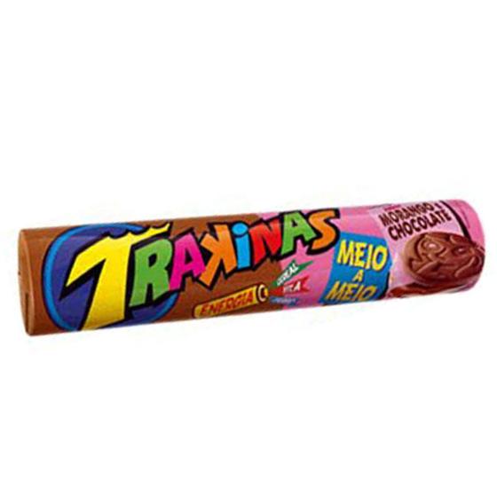 Biscoito Recheado Trakinas Morango Chocolate 136g - Nabisco - Mondelez ...