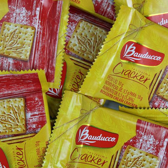 Biscoito Salgado Cream Cracker Sachê 10g Para Café da Manhã 100 Pacotes ...