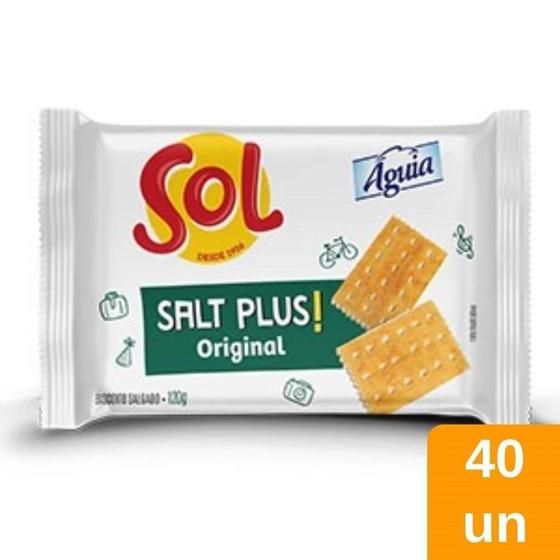 Biscoito Sol Salt Plus Original 120g Embalagem com 40 Unidades ...