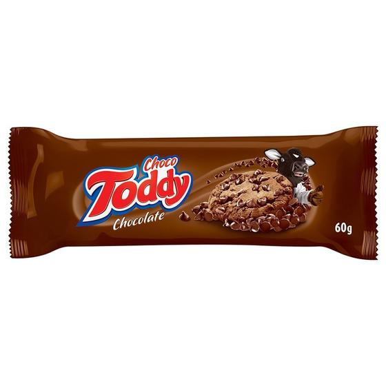 Biscoito Toddy Cookies Chocolate 60g Embalagem com 64 Unidades ...