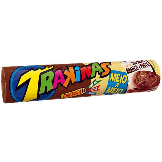 Biscoito Trakinas Chocolate ao Leite e Branco 136g - Nabisco - Mondelez ...