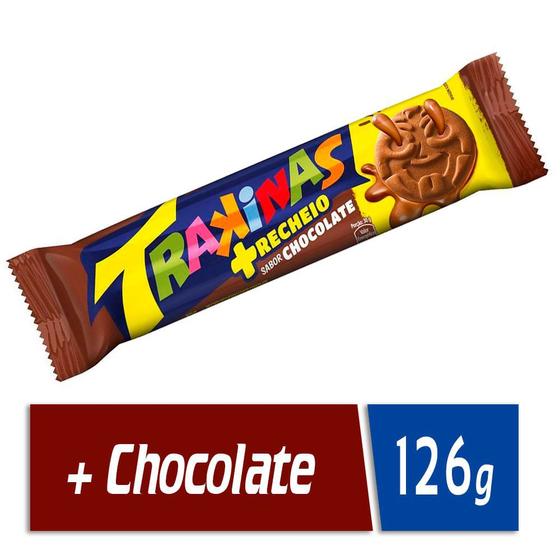 - biscoito trakinas + recheio chocolate 126g - MONDELEZ - Biscoito ...