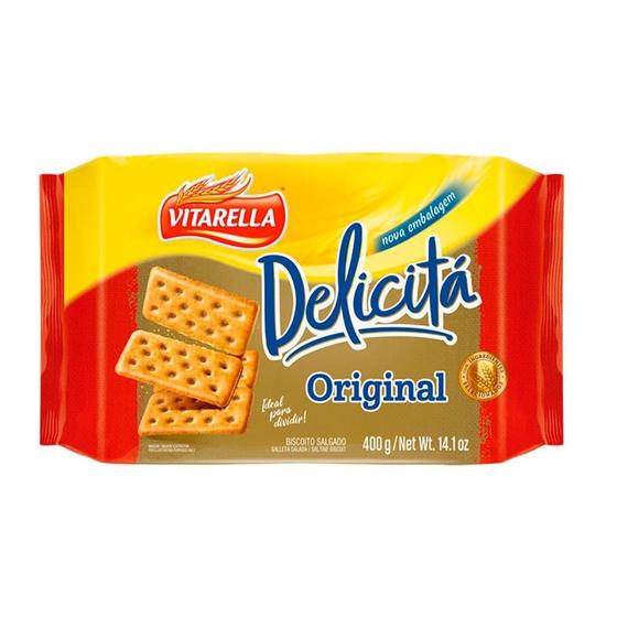 Biscoito Vitarella Delicitá Salgado 400g Embalagem com 20 Unidades ...