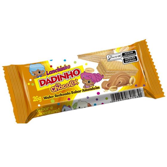 Biscoito Wafer Dadinho os Chocolix Sabor Amendoim 26g - Wafer ...