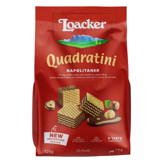 Biscoito Wafer Quadratini Napolitaner LOACKER 125g - Biscoito / Bolacha ...