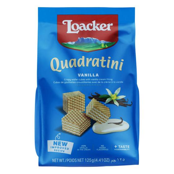 Biscoito Wafer Quadratini Vanilla LOACKER 125g - Biscoito / Bolacha ...