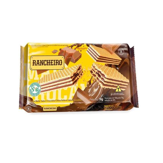 Biscoito Wafer Rancheiro Chocolate 78g - Wafer - Magazine Luiza