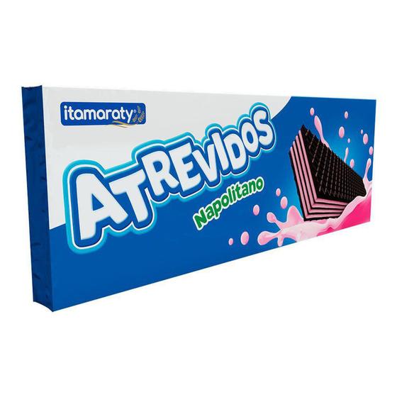 Biscoito Waffer Recheado Itamaraty Atrevidos Sabor Napolitano 110g ...