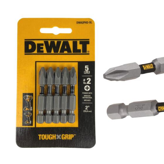 Bits ph2 dwa2ph2-5l (5 peças) - dewalt - Jogo de Bits - Magazine Luiza