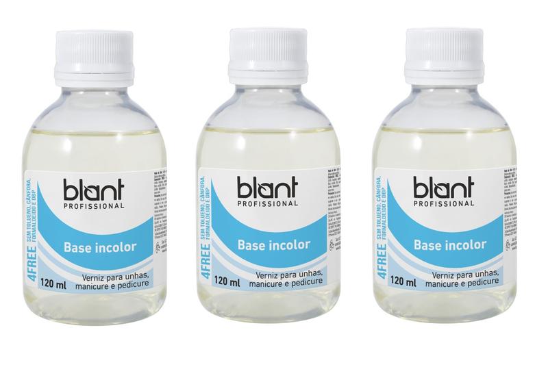Blant Base Profissional Incolor Kit 3un de 120ml - Base de Unhas ... Blant Base Profissional Incolor Kit 3un de 120ml - Base de Unhas ...