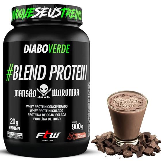 Blend Protein Whey Mansão Maromba Ftw Pote 900g Diabo Verde - Whey ...