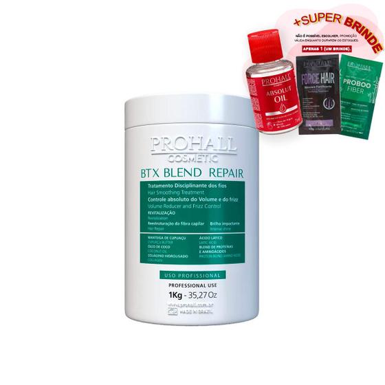Blend Repair Prohall Btx Capilar Orgânico 1kg - Máscara Capilar ...