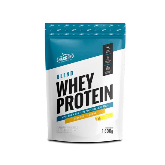 Blend Whey Protein Mousse de Maracuja 1,8Kg Shark Pro - Massa Muscular ...
