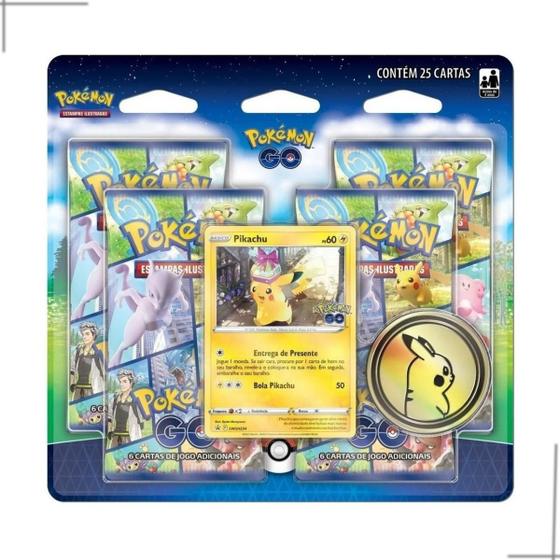 Blister Quádruplo Pokémon Go Pikachu Original Copag - Deck de Cartas ...