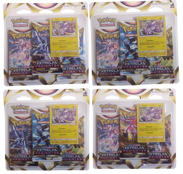 Blister Triplo Pokemon Estrela Radiante Espada E Escudo Am Copag Da