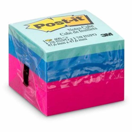 Bloco Adesivo Post-it Cubo Ultra 3M 47,6x47,6mm 400 Folhas - Bloco ...