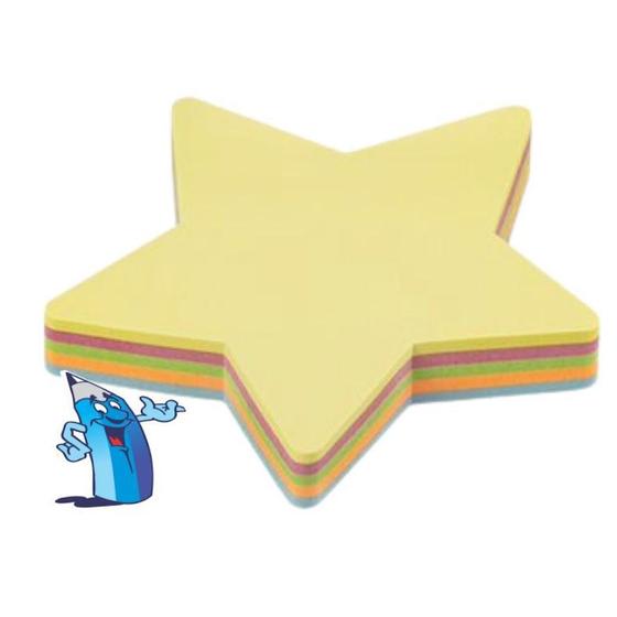 Bloco Adesivo Postite Recadinho Colorido 5 Cores Pasteis 100 Folhas ...