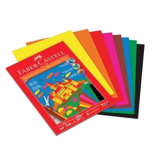 Bloco Criativo Faber-Castell Max Colorset 80gr 32 Folhas A4 - Faber ...