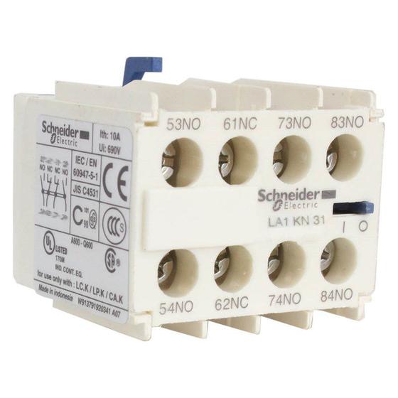 Bloco de Contato Auxiliar Frontal LA1KN31 3NA+1NF Schneider - Bloco de ...