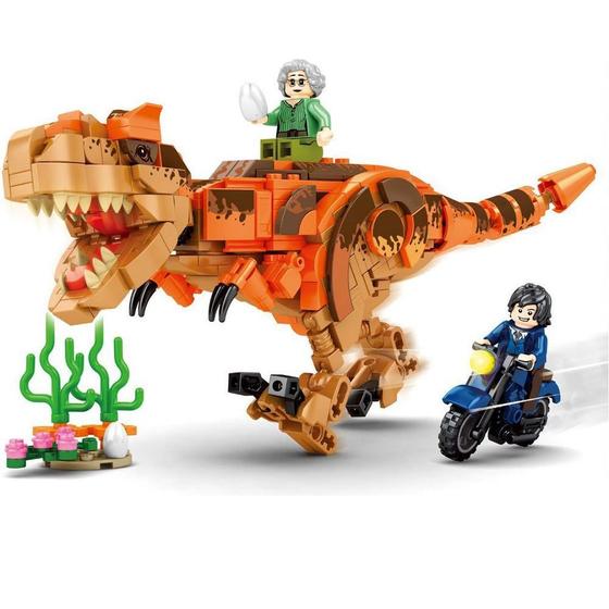 Bloco De Montar Dinossauro Carnotauro 390 Peças World Dinosaur - SZ ...