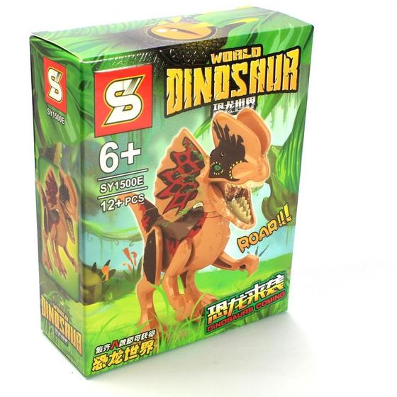 Bloco De Montar Dinossauro Dilofossauro SY1500 World Dinosaur - SZ ...