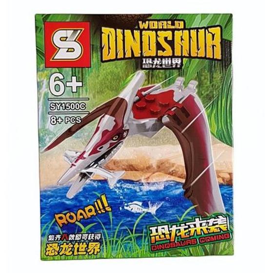 Bloco De Montar Dinossauro Velociraptor World Dinosaur - SZ ...