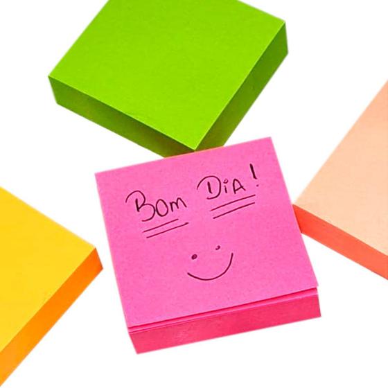 Bloco De Notas Coloridos Pequeno - TB - Bloco Adesivo / Post-it ...