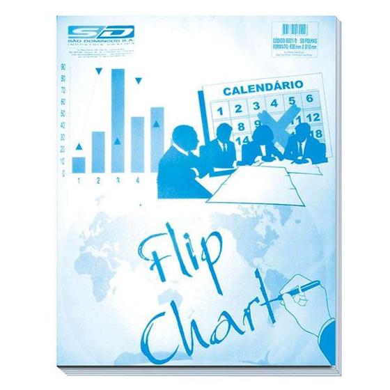 Bloco Flip Chart 630x800 50 Folhas - São Domingos - Papel para Flip ...