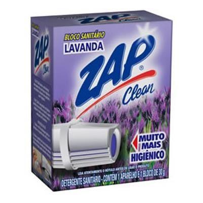 Bloco Sanitário 30g Lavanda com Aparelho 1 UN Zap Clean - Pedra ...