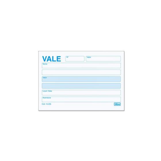 Bloco Vale Sem Canhoto 100 Folhas - Tilibra - Recibo - Magazine Luiza