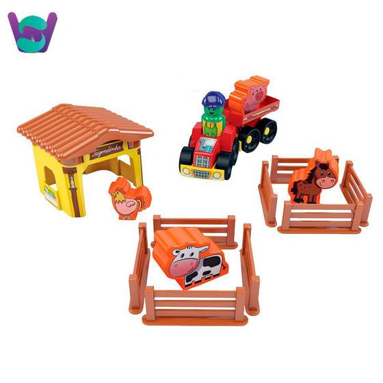 Blocos Box Fazendinha Dismat - Brinquedos de Montar e Desmontar ...