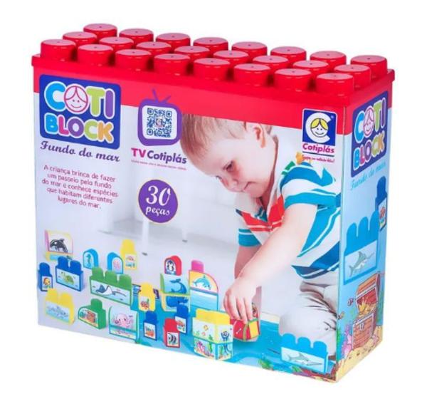Blocos Coti Block Fundo Do Mar Cotiplas - Brinquedos de Montar e ...