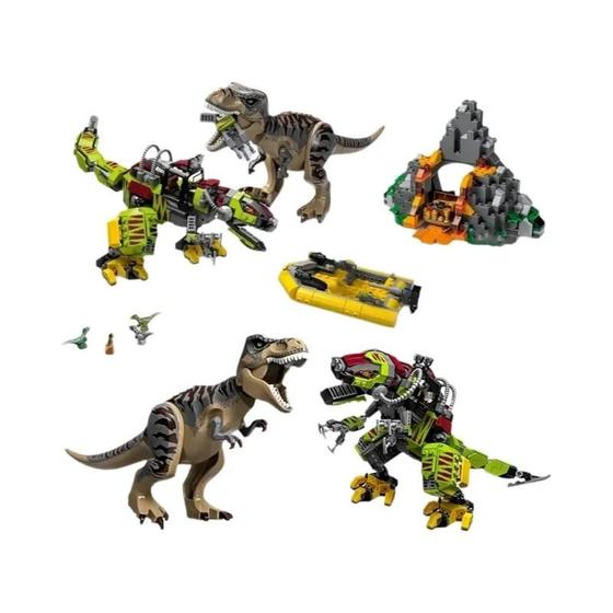 Blocos De Construção De Dinossauro Tiranossauro Rex Brinquedo Infantil ...