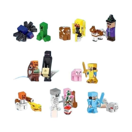 Blocos De Construção De Mini Figuras Infantis Bonecos Simumanoides ...