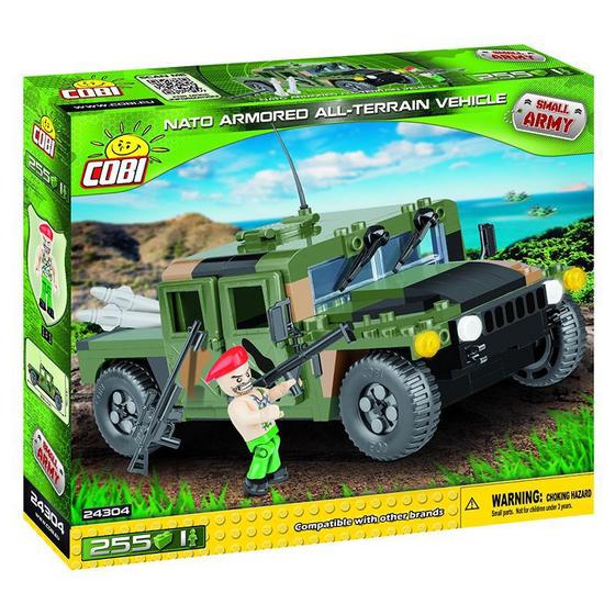 Blocos de Montar Carro Militar Humvee Camo All Terrain 255 Peças Cobi ...