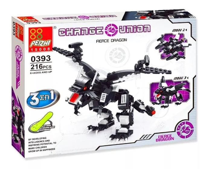 Blocos De Montar Estilo Lego Change Union Peizhi 3 em 1 18055 ...
