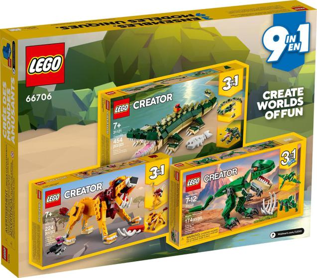 Blocos de Montar - Lego Creator 9 em 1 - Pacote de Animais LEGO DO ...