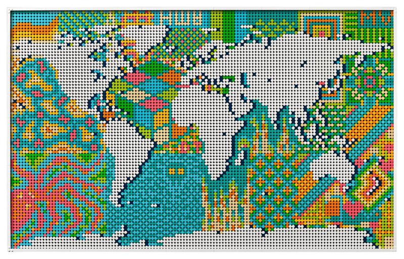 Blocos de Montar - Lego - Mapa do Mundo LEGO DO BRASIL - Brinquedos de ...