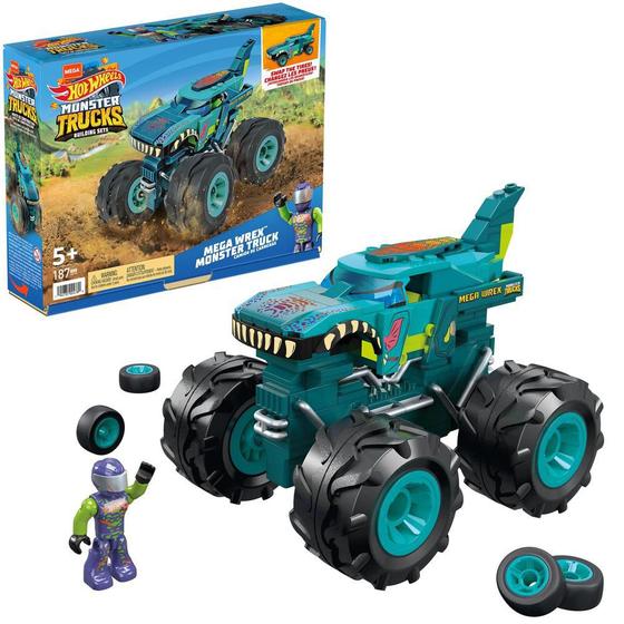 Blocos De Montar Mega Blocks Hot Wheels Wrex Monster Truck Mega