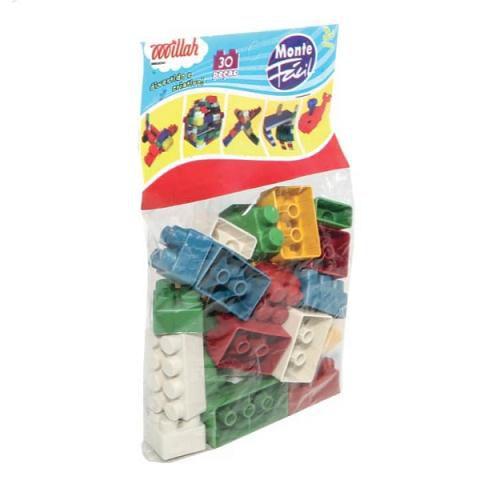 Blocos de Montar Monte Fácil 30 peças - Millah - Brinquedos de Montar e ...