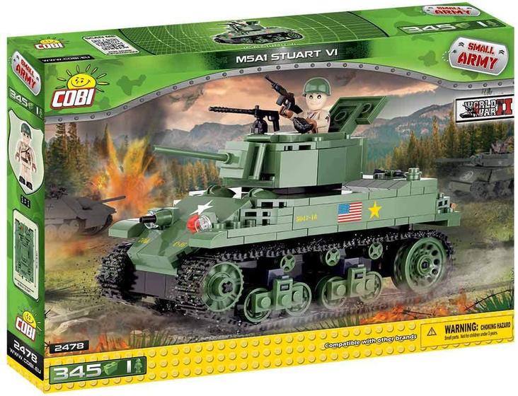 Blocos De Montar - Tanque M5A1 Stuart VI - COBI - Brinquedos de Montar ...