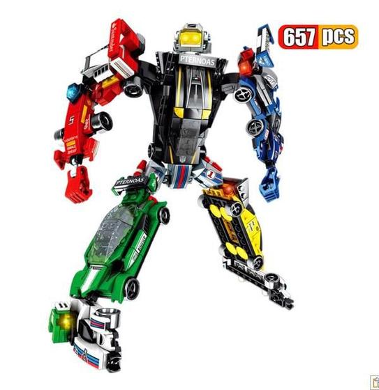 Blocos montar transformers robo carro corrida 6 em 1 - SemboBlocks ...