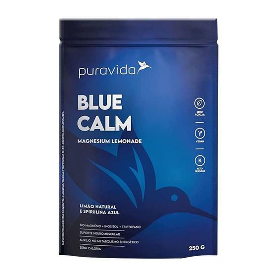 Blue Calm Magnesium Lemonade Puravida 250g - Cloreto de Magnésio ...