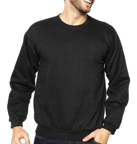 Blusa De Moleton Fechada Lisa Sem Bolso Sem Capuz Moletom - Vesttuario ...