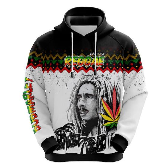 Blusa Jaqueta Casaco Bob Marley Reggae Rastafari Jamaica - JOTAZ ...