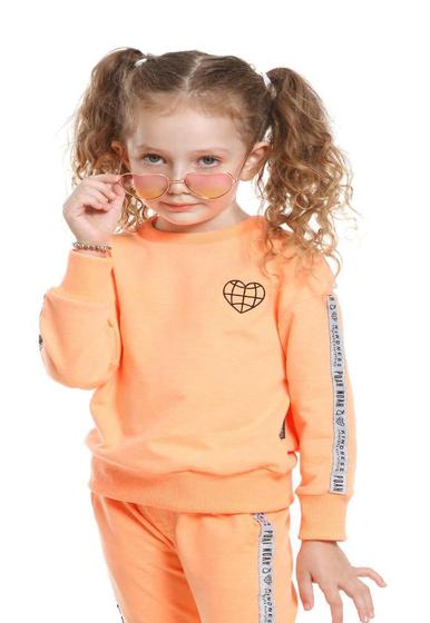 Blusa ML Infantil Laranja Poah Noah - Poah Banana - Blusa Infantil ...