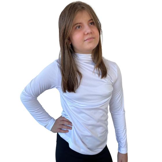 Blusa Térmica Infantil Menina Peluciada Gola alta Segunda Pele Manga Longa 6 ao 16 Lavin Kids 06 ...