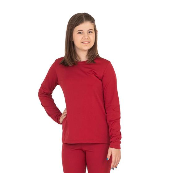 Blusa Térmica Infantil Unissex Juvenil Segunda Pele Peluciada 1-2-3-4-6-8-10-12-14-16 Lavin ...