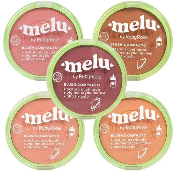 Blush Compacto - Melu By Ruby Rose 10g - Blush - Magazine Luiza