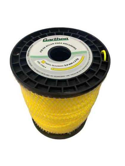Bobina Fio de Nylon para Roçadeira 3mm Quadrado 2kg - Garthen - Fio de ...
